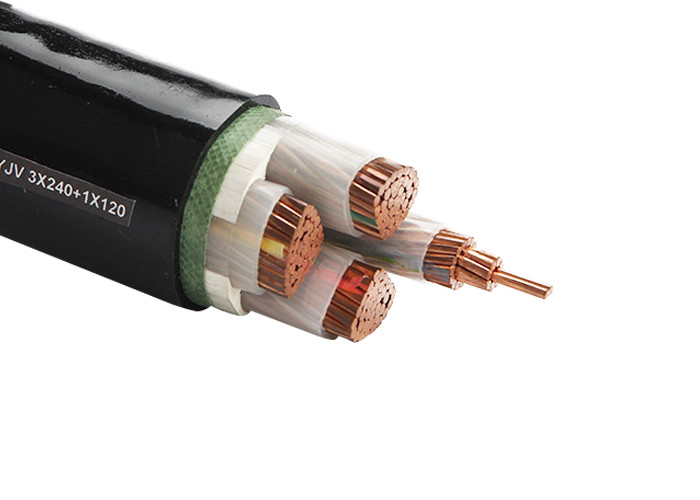 IEC 60228 กลางแจ้งสายเคเบิลหุ้มฉนวนพีวีซีพีวีซี xl pe 0.6 / 1kV